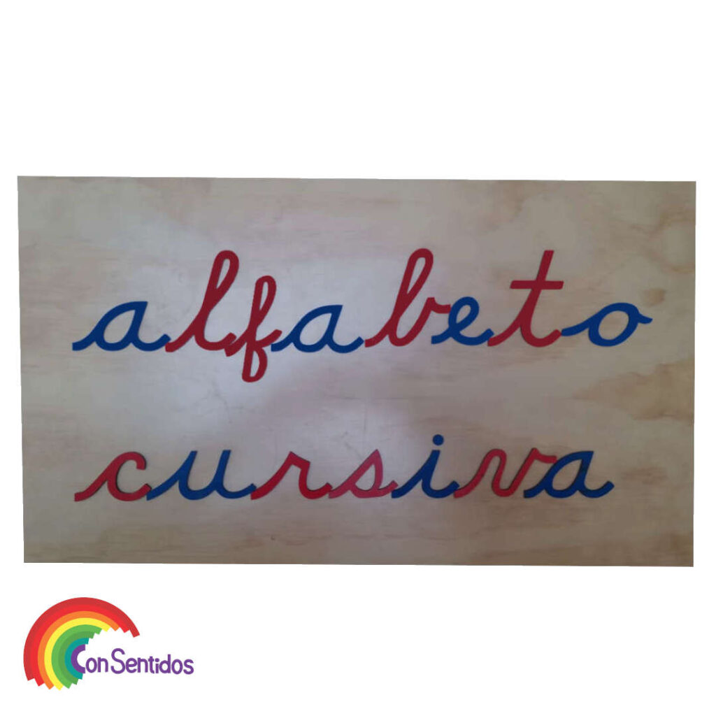 Alfabeto Movil Cursiva Montessori – Juguetería Consentido